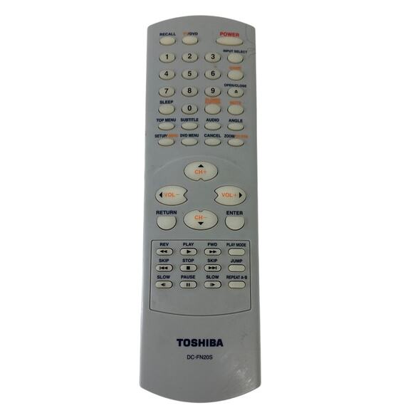 Toshiba | Other | Toshiba Dcfn2s Gray Tv Dvd Remote Control Wireless ...